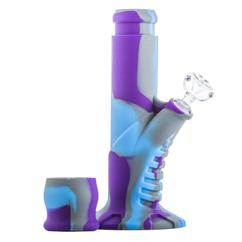 10.6" Camouflage Silicone Bong - Puffing Bird