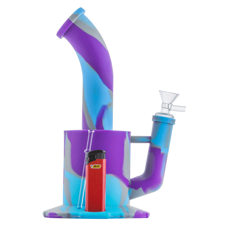 10" Camouflage Detachable Silicone Bong - Puffing Bird