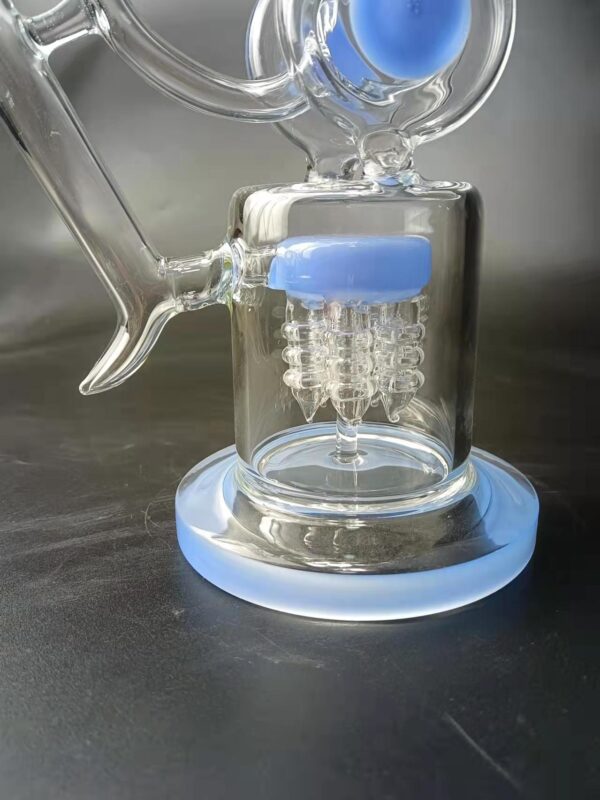 10" Gourd Percolator Three Chamber Glass Bong - Puffing Bird