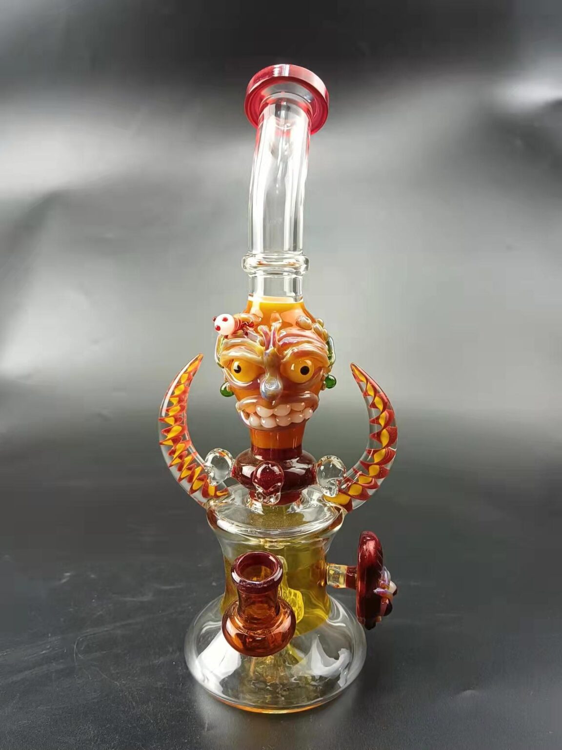 11" Monster Showerhead Perc Glass Bong - Puffing Bird