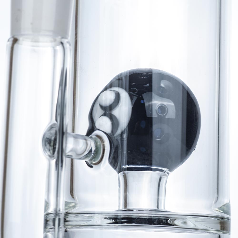 12" 8-Ball Perc Glass Bong - Puffing Bird