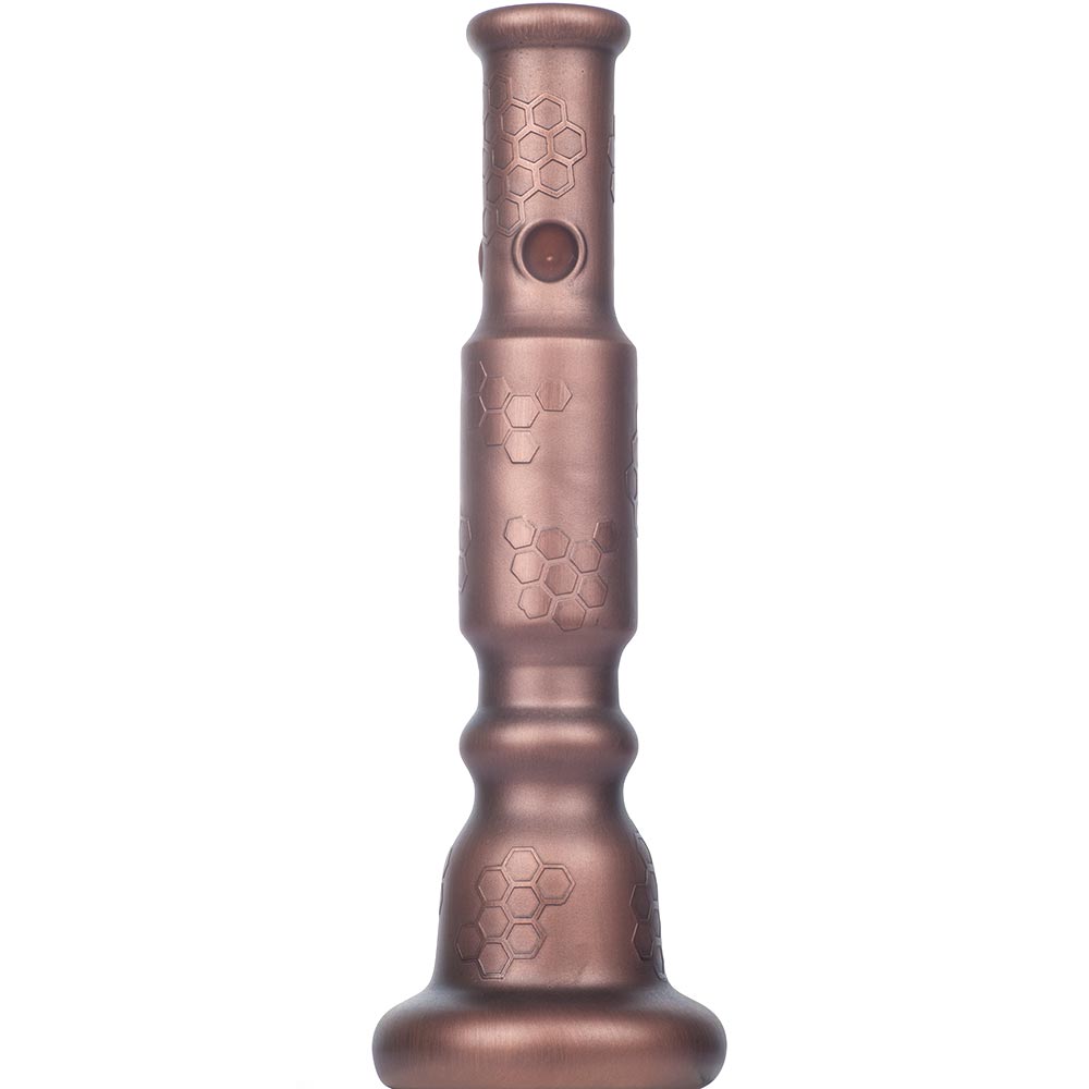 12" Bee Hive Beaker Glass Bong - Puffing Bird