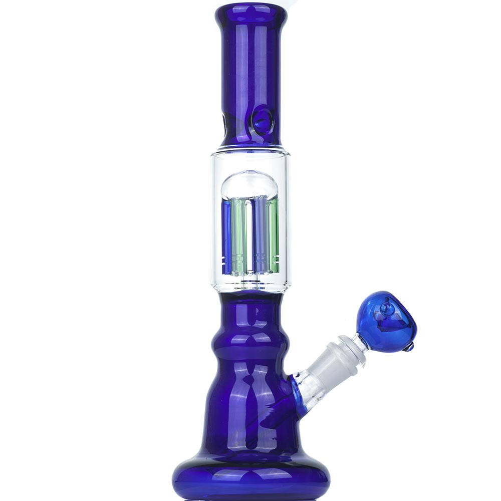 12" Tree Perc Glass Bong - Puffing Bird