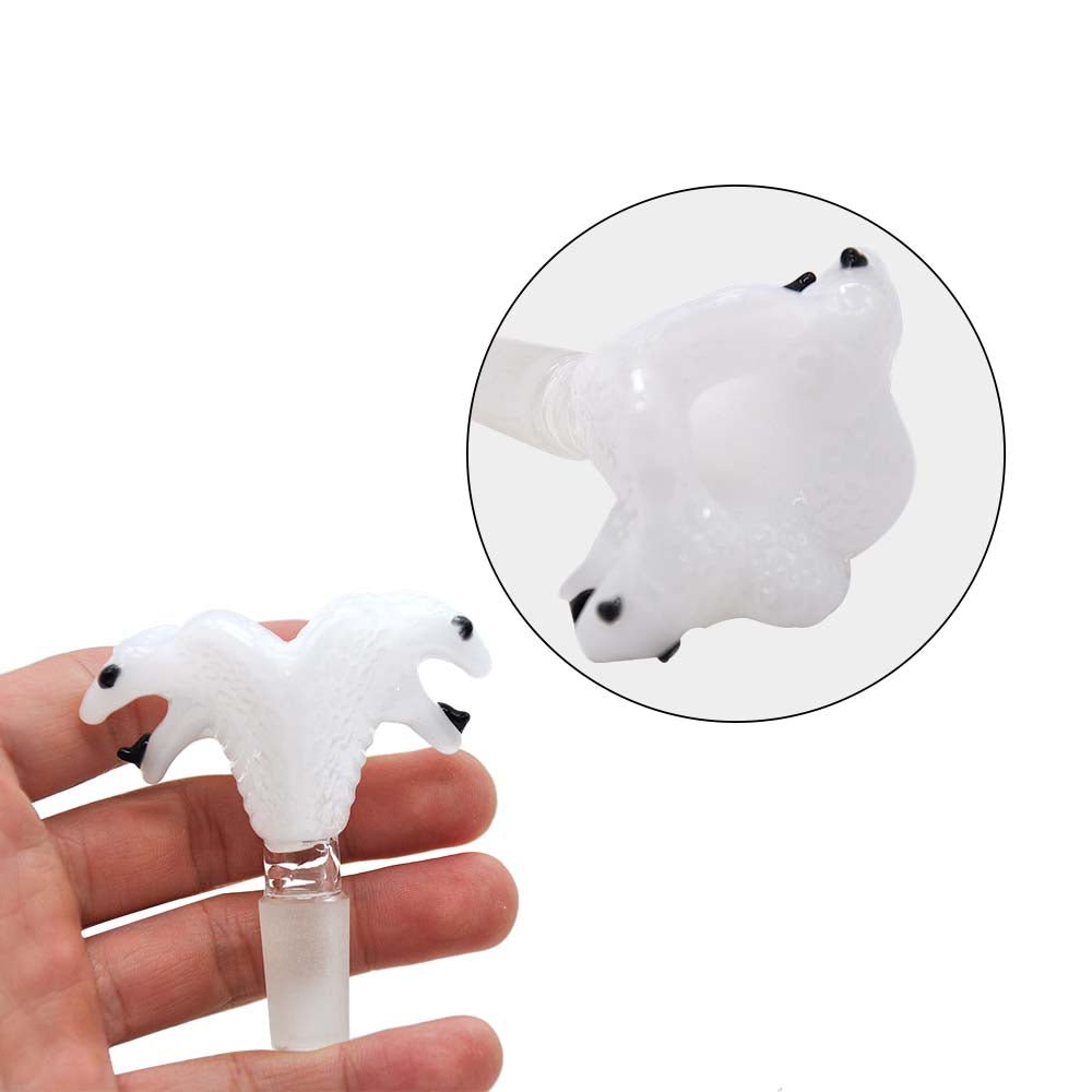 14mm Male Snake Glass Bong Bowl - Puffing Bird