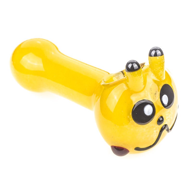Pikachu Glass Spoon Pipe - Puffing Bird