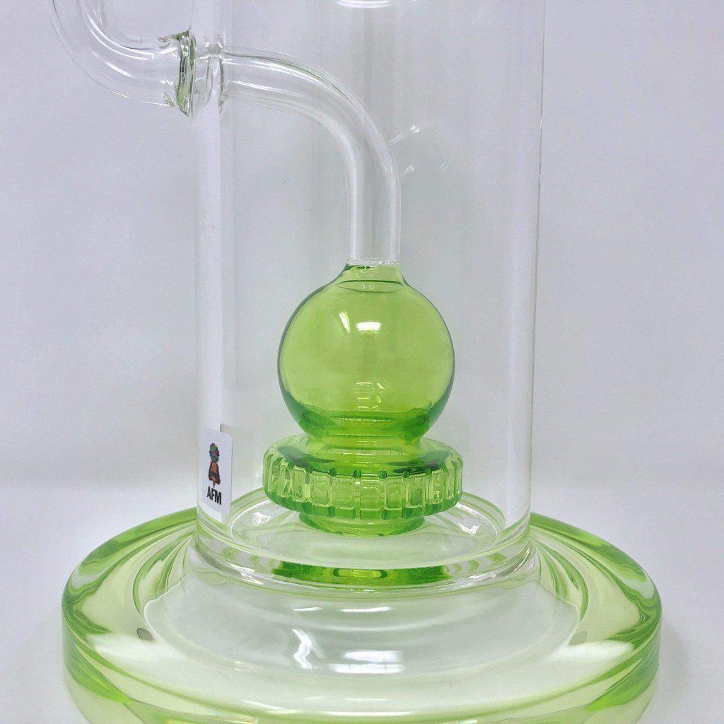 18" AFM Double UFO Ice Catcher Water Pipe - Puffing Bird