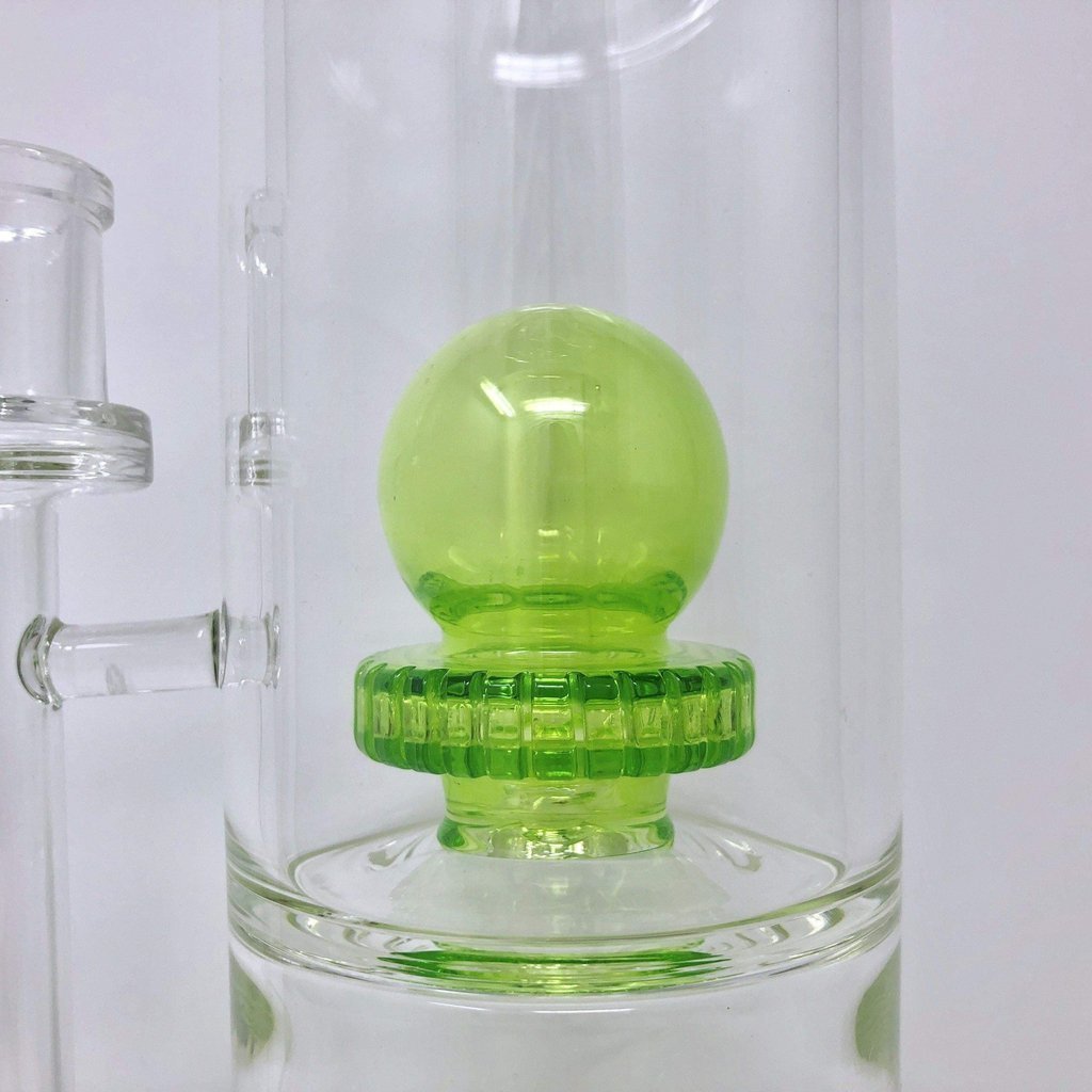 18" AFM Double UFO Ice Catcher Water Pipe - Puffing Bird