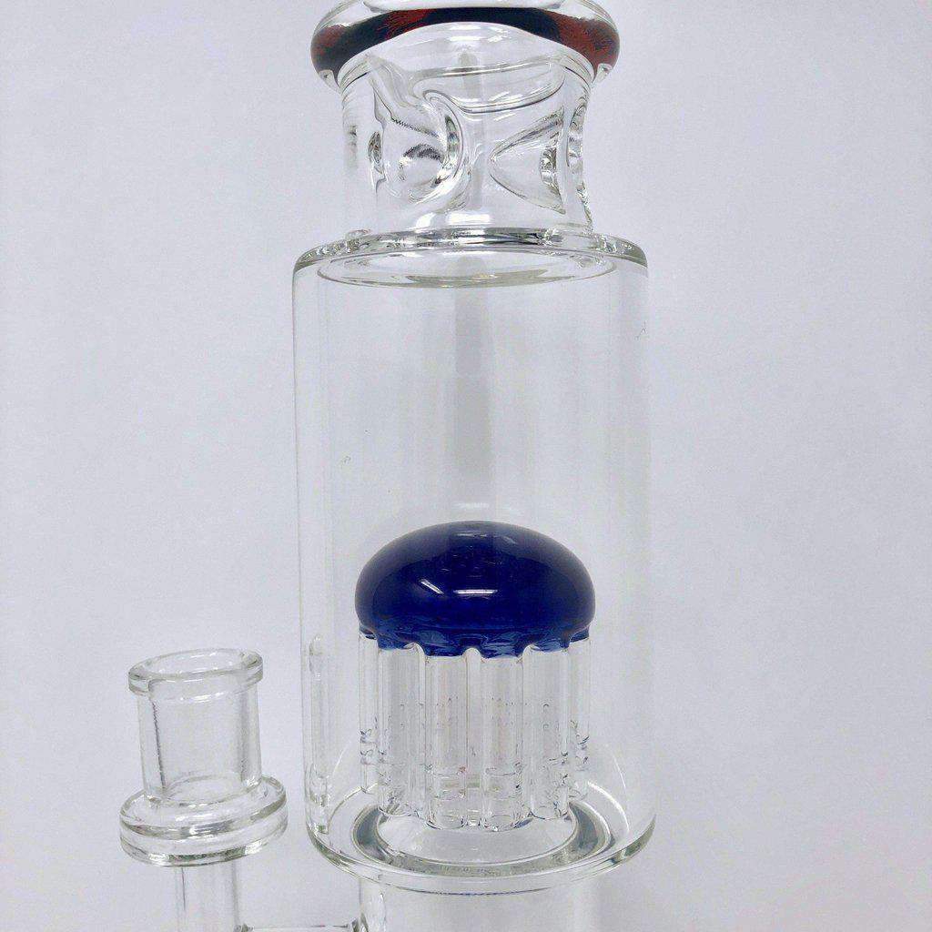 18" AFM Single Perc + Ice Catcher Water Pipe - Puffing Bird