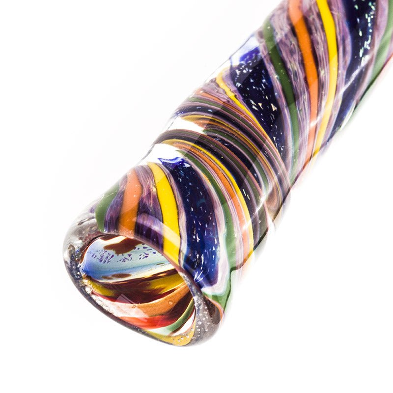 Multicolored One Hitter Glass Pipe - Puffing Bird