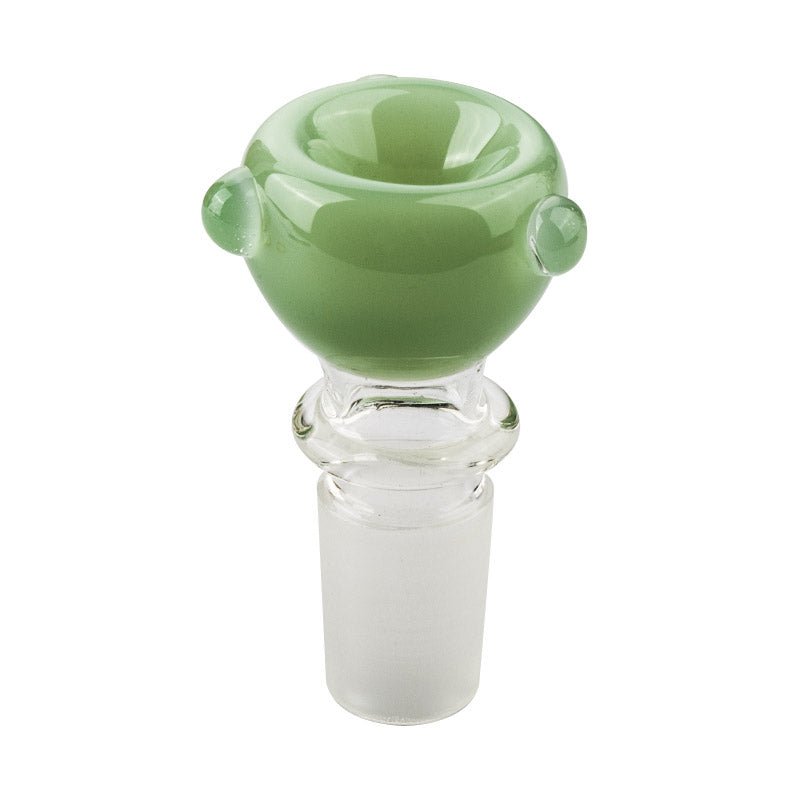 18mm Male Mint Green Glass Bong Bowl - Puffing Bird