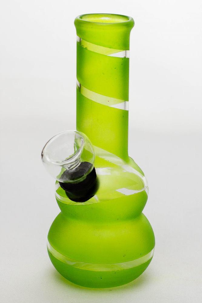 5" color glass mini water bong - Puffing Bird