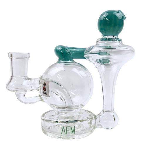 5" AFM Mini Recycler Rig With Shower Head Perc And Round Mouth Piece ...