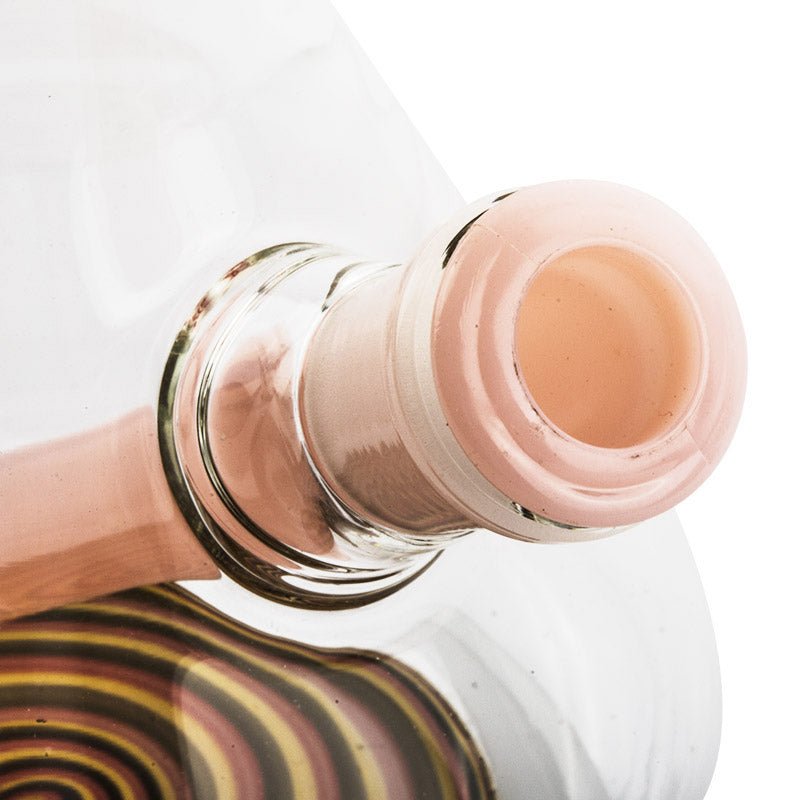 5.5" 18mm To 14mm Acrylic Diffuser Downstem (Pink) - Puffing Bird