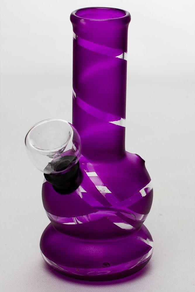 5" color glass mini water bong - Puffing Bird