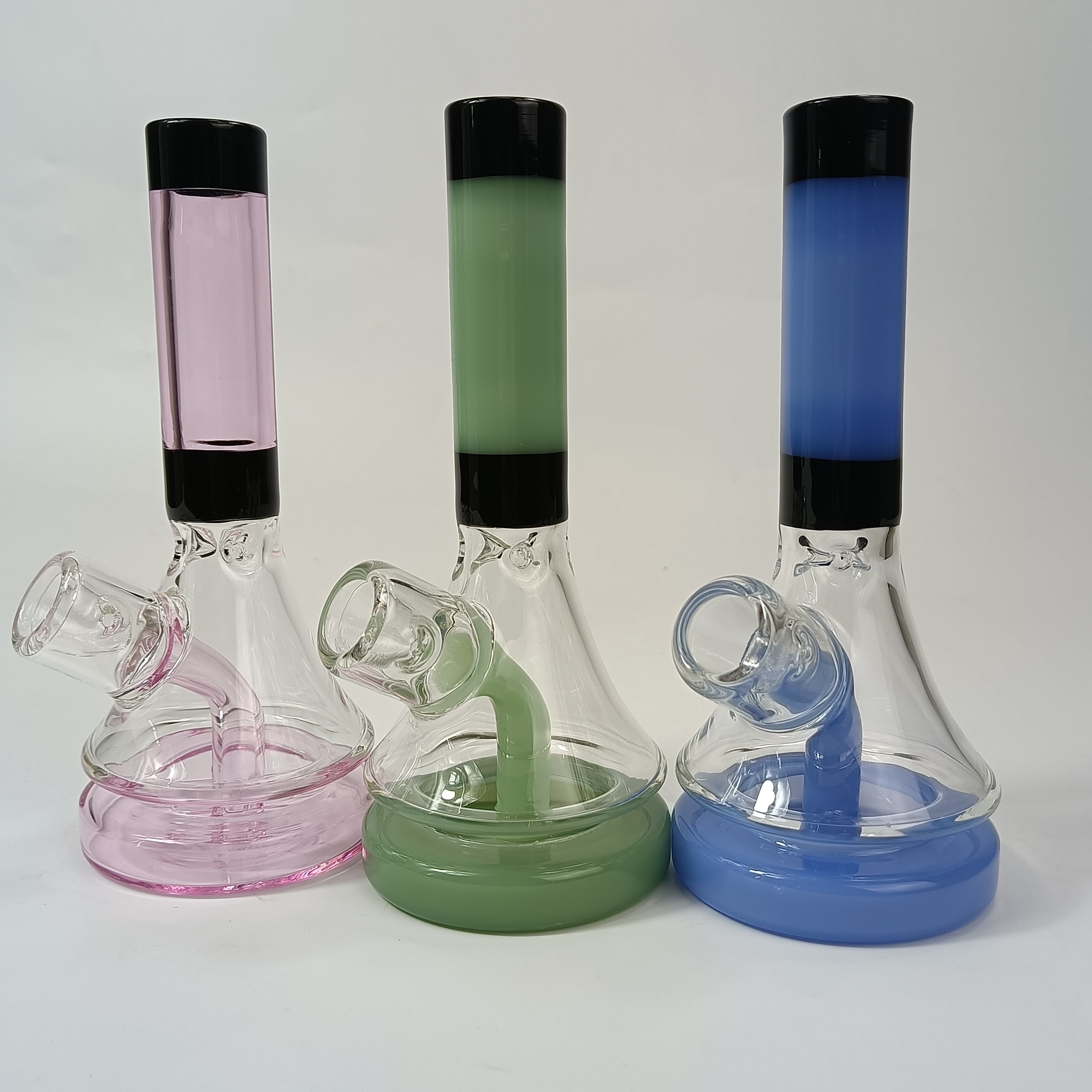 6" Colored Glass Beaker Bong - Puffing Bird