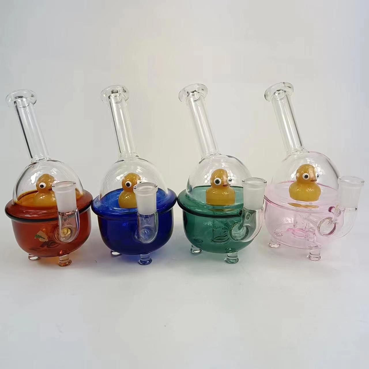 6" Ducky Mini Glass Dab Rig - Puffing Bird