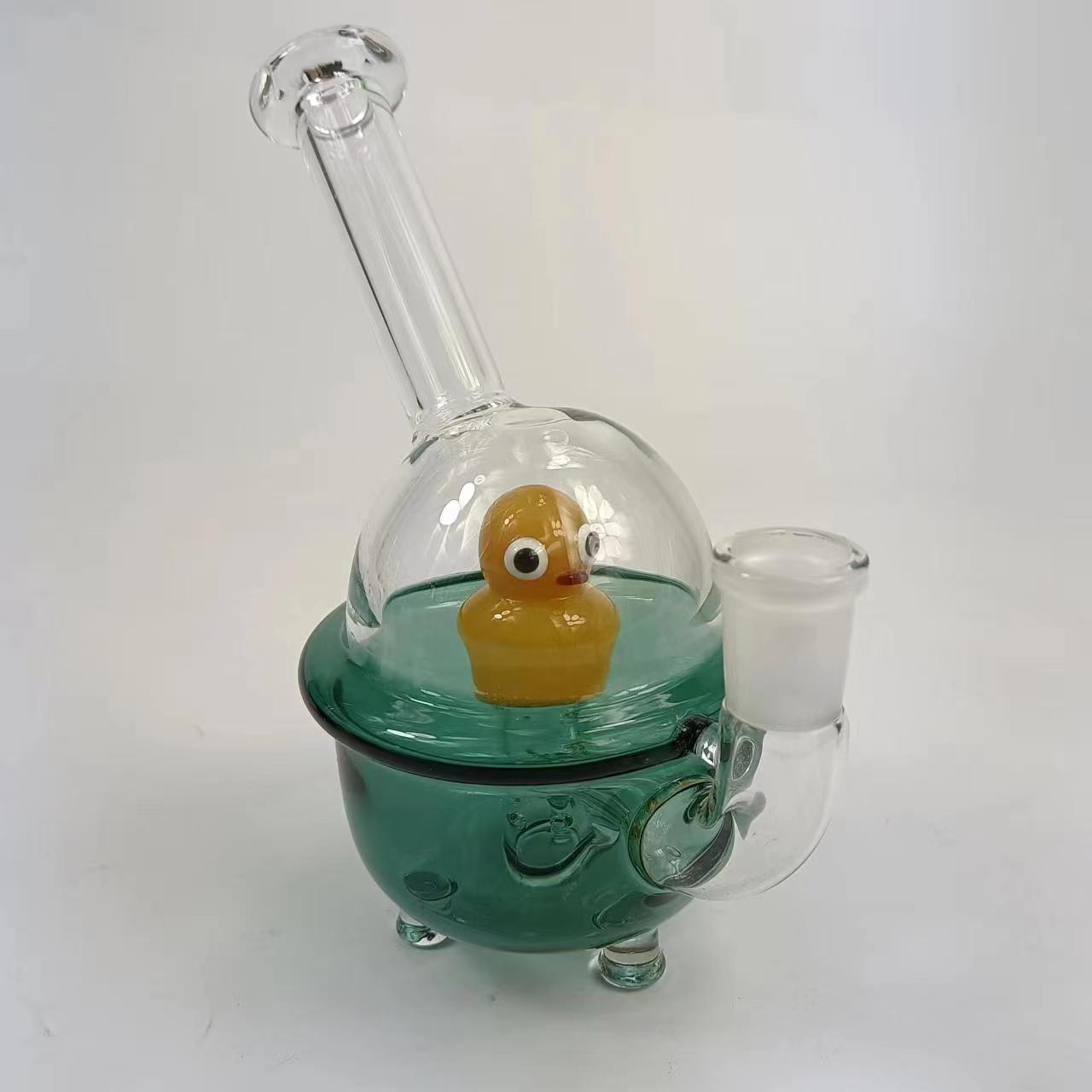 6" Ducky Mini Glass Dab Rig - Puffing Bird