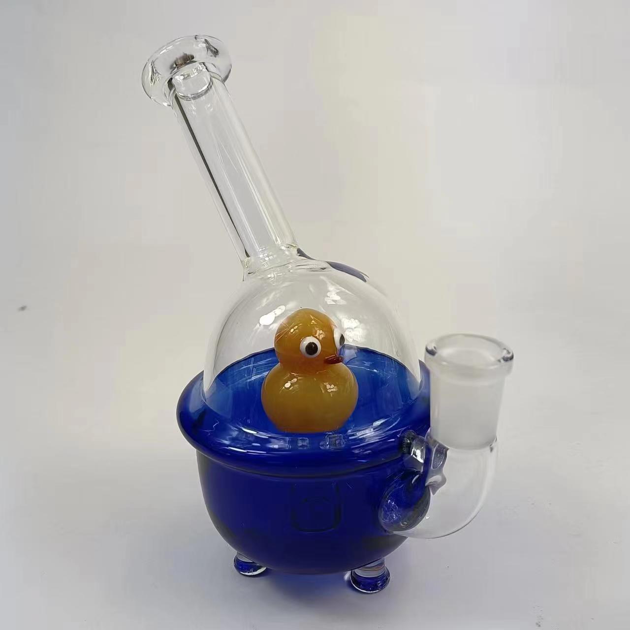 6" Ducky Mini Glass Dab Rig - Puffing Bird
