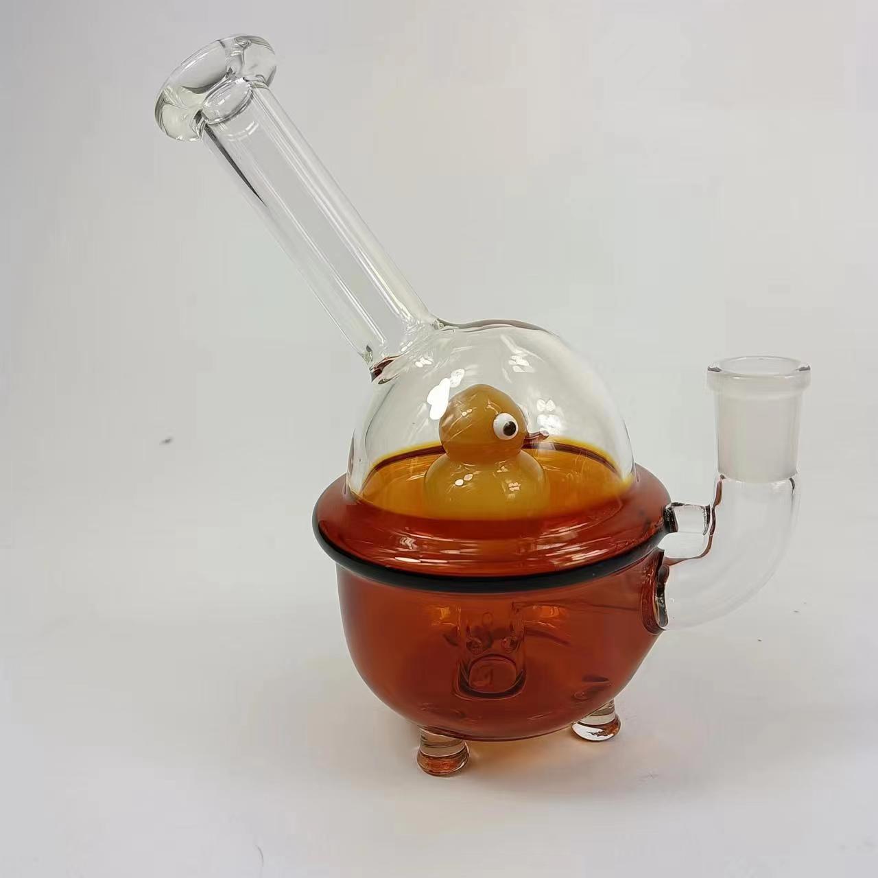 6" Ducky Mini Glass Dab Rig - Puffing Bird