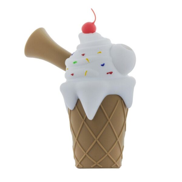 6" Ice Cream Silicone Dab Rig - Puffing Bird