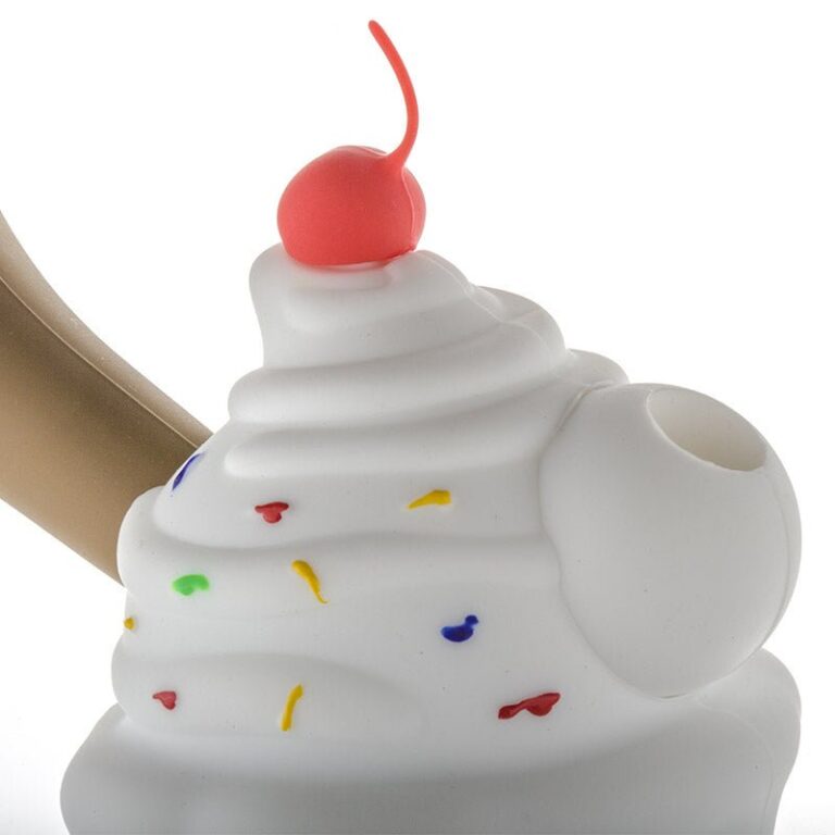 6" Ice Cream Silicone Dab Rig - Puffing Bird