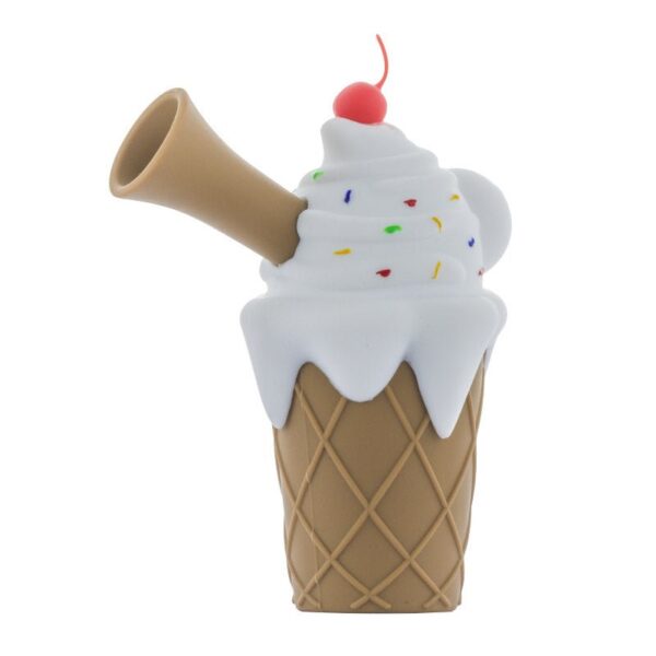 6" Ice Cream Silicone Dab Rig - Puffing Bird