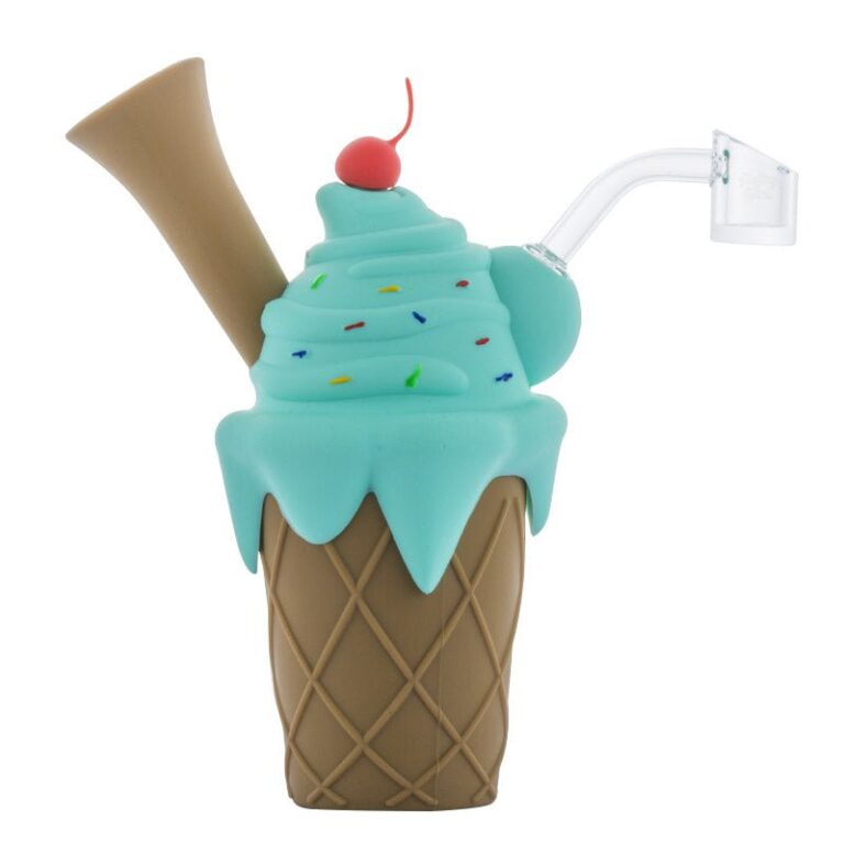 6" Ice Cream Silicone Dab Rig - Puffing Bird