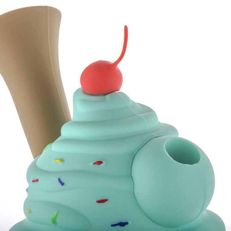 6" Ice Cream Silicone Dab Rig - Puffing Bird