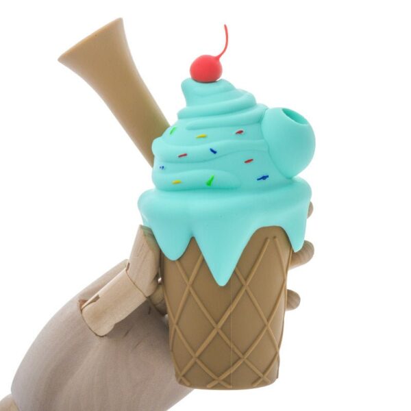 6" Ice Cream Silicone Dab Rig - Puffing Bird