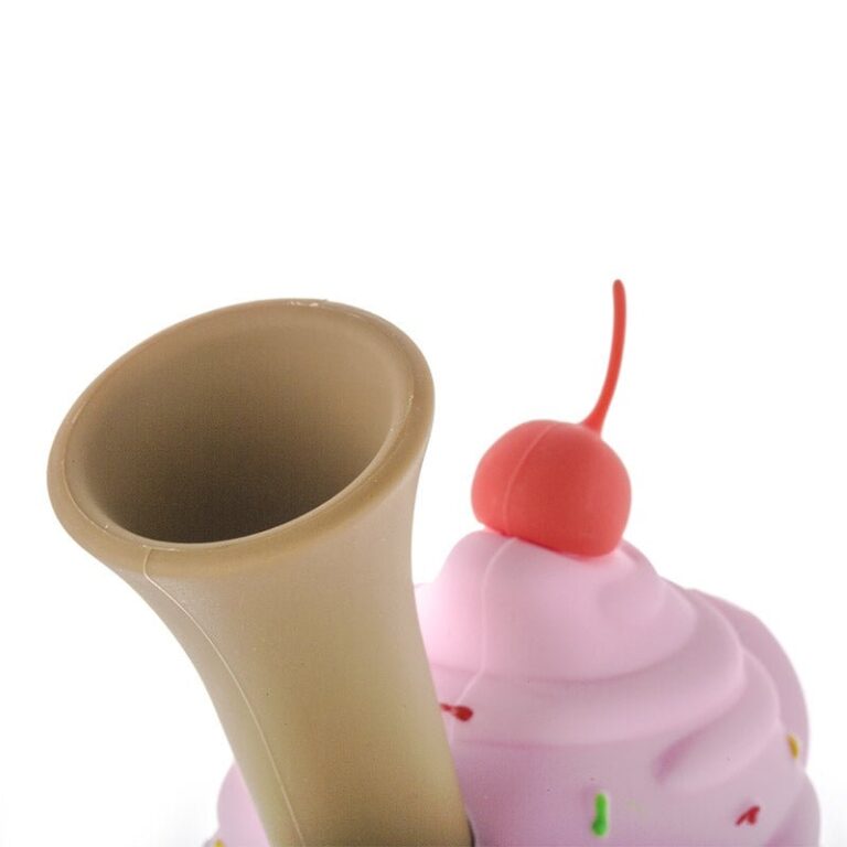 6" Ice Cream Silicone Dab Rig - Puffing Bird