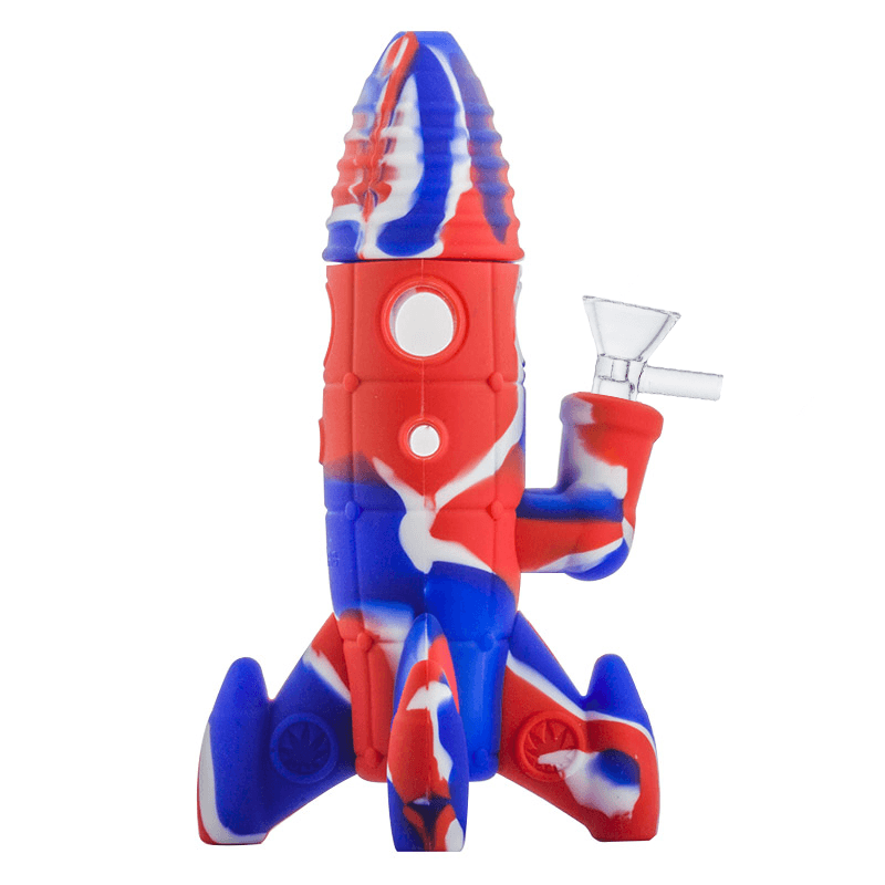7.5" Rocket Silicone Dab Rig - Puffing Bird