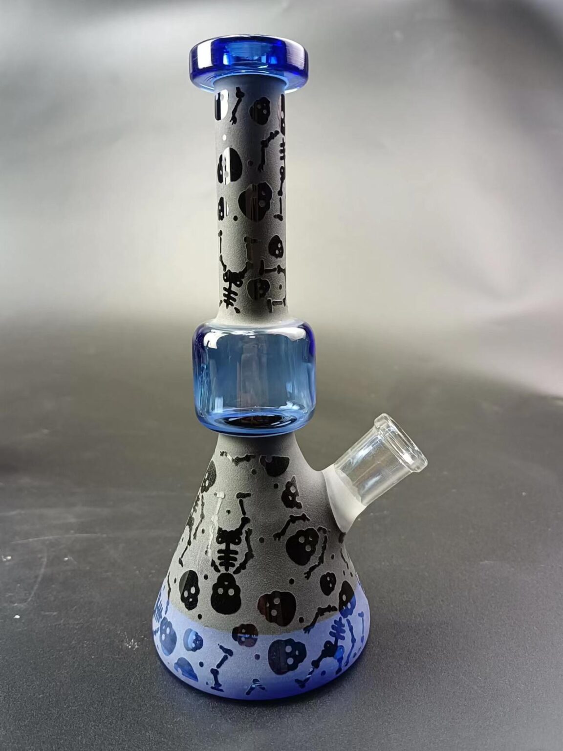 7" Funny Pattern Glass Beaker Bong (Random Colors) - Puffing Bird