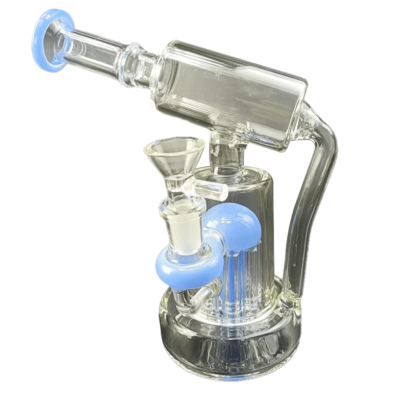 7" Tree Perc Glass Dab Rig - Puffing Bird