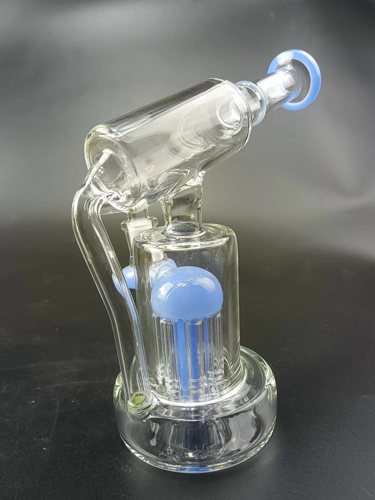 7" Tree Perc Glass Dab Rig - Puffing Bird