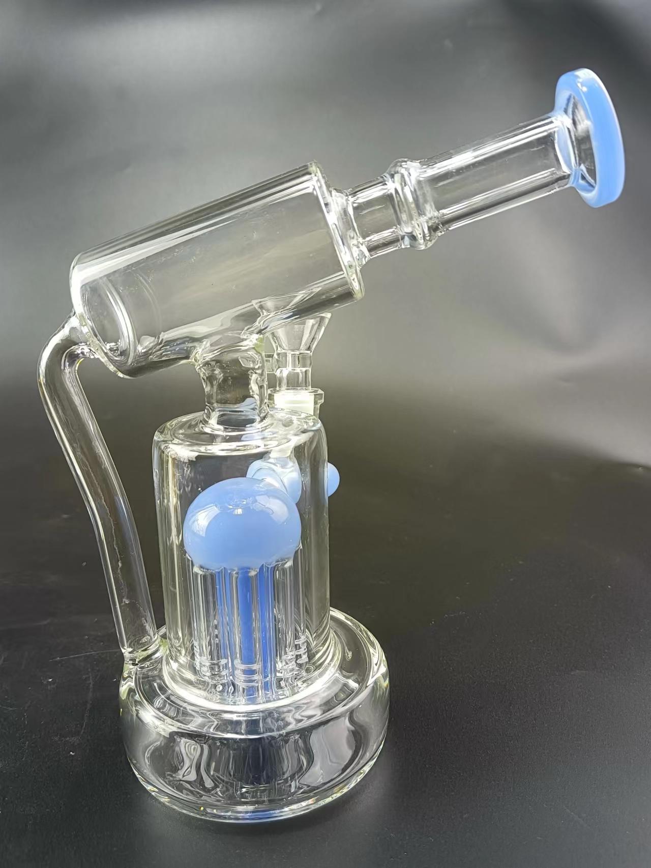 7" Tree Perc Glass Dab Rig - Puffing Bird