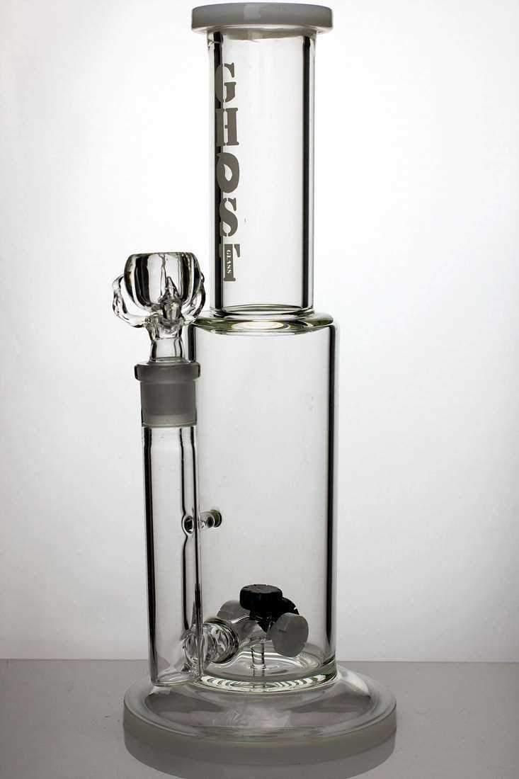 14" ghost glass mini shower head diffused water bong - Puffing Bird