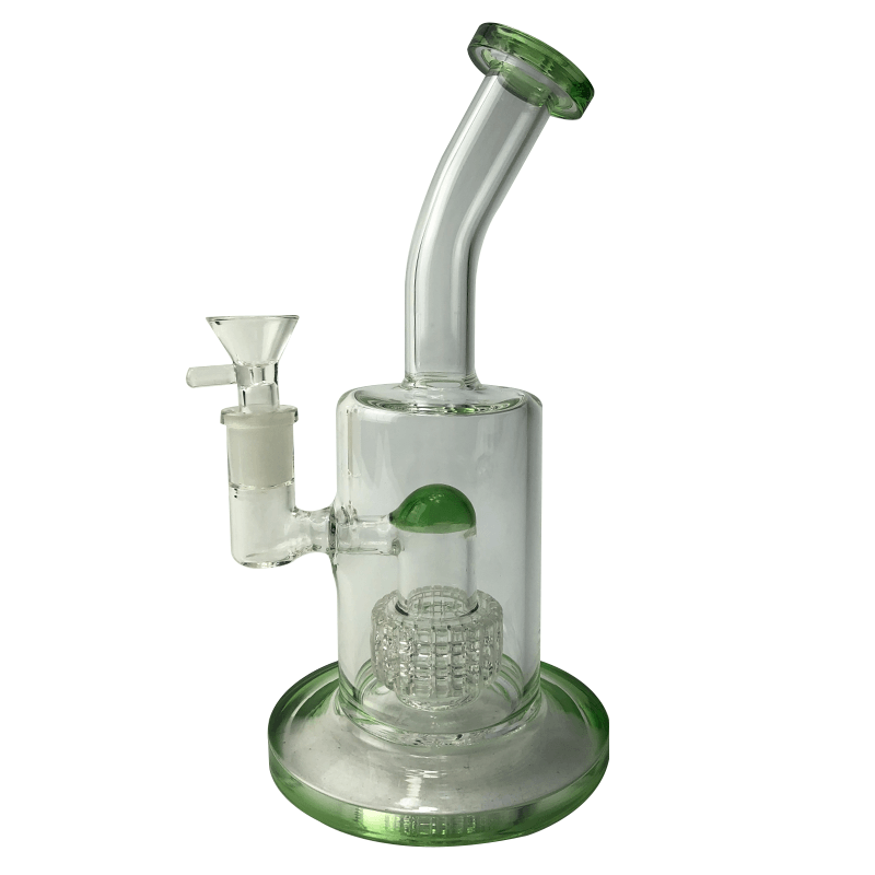8" Matrix Perc Glass Dab Rig - Puffing Bird
