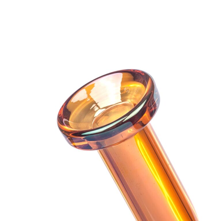 8" Heady Orange Glass Bong - Puffing Bird