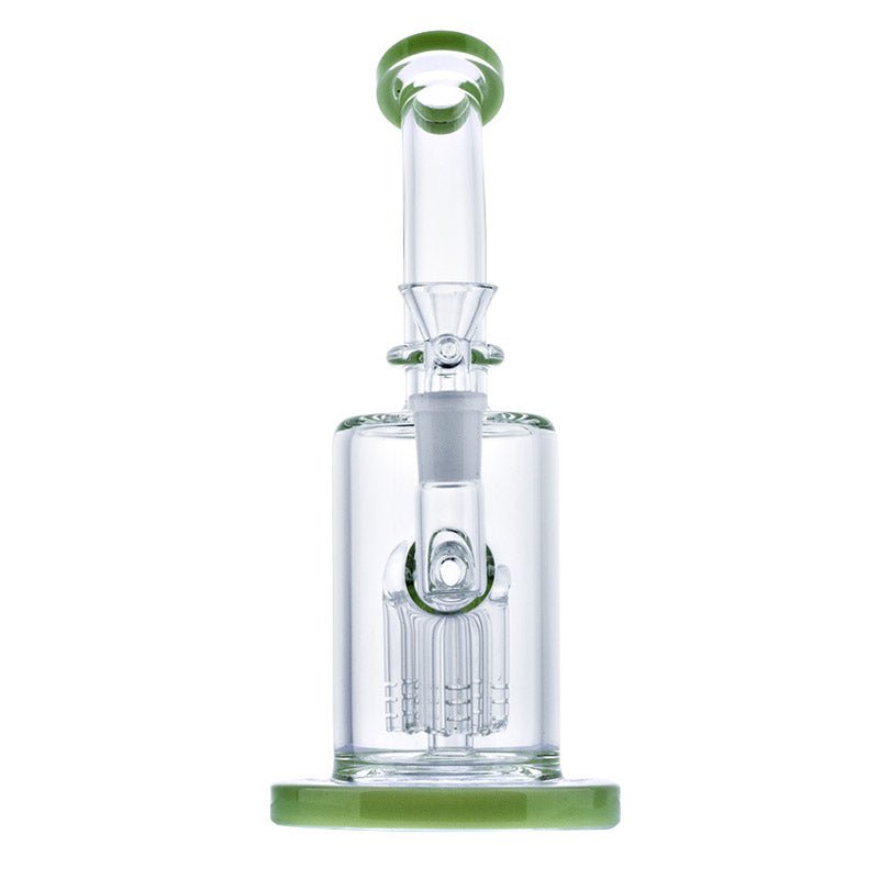 9" Tree Percolator Glass Dab Rig - Puffing Bird