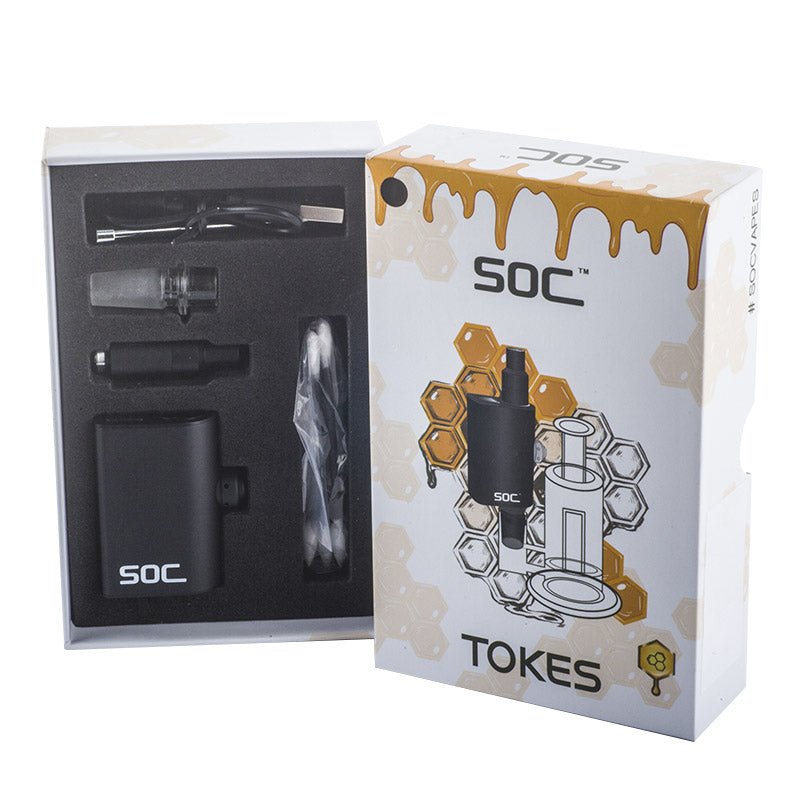 Dual Chamber Dab Rig w/ SOC Tokes Vaporizer Set - Puffing Bird