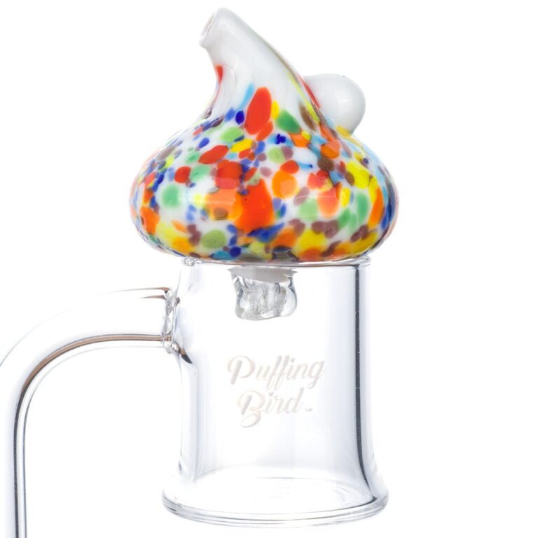 Colorful Cute Carb Cap - Puffing Bird