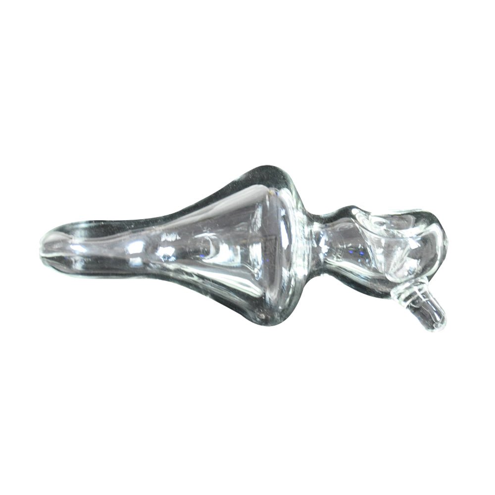 Cone Shape Clear Glass Pipe - Puffing Bird