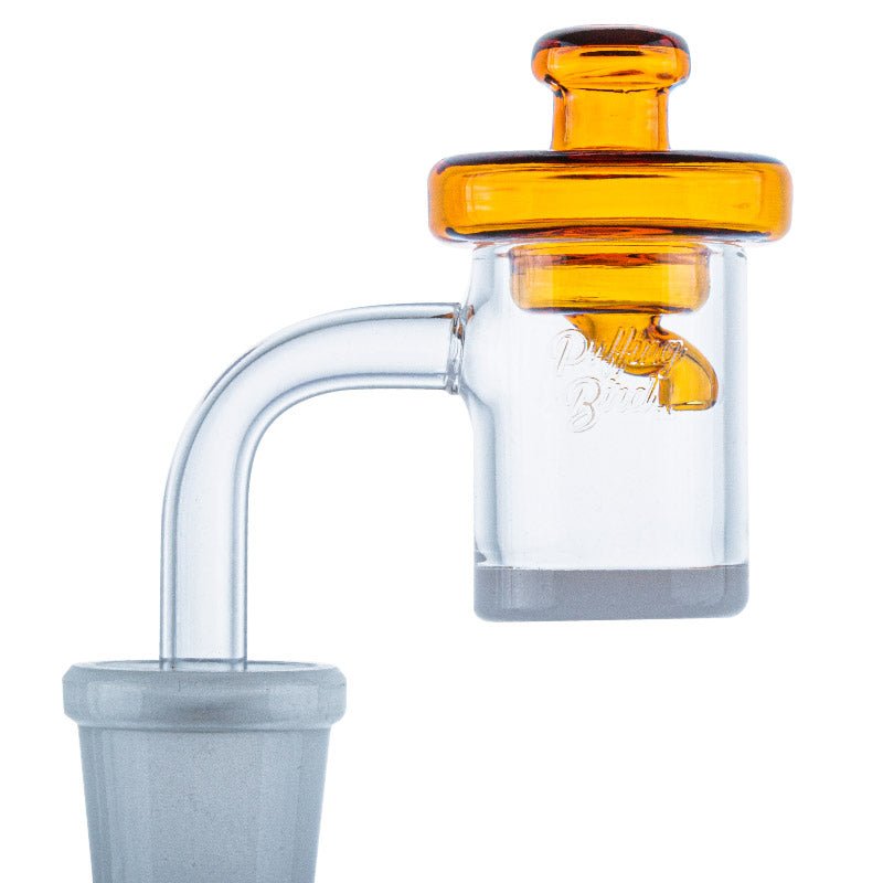 Curved Airflow Glass Carb Cap - Puffing Bird