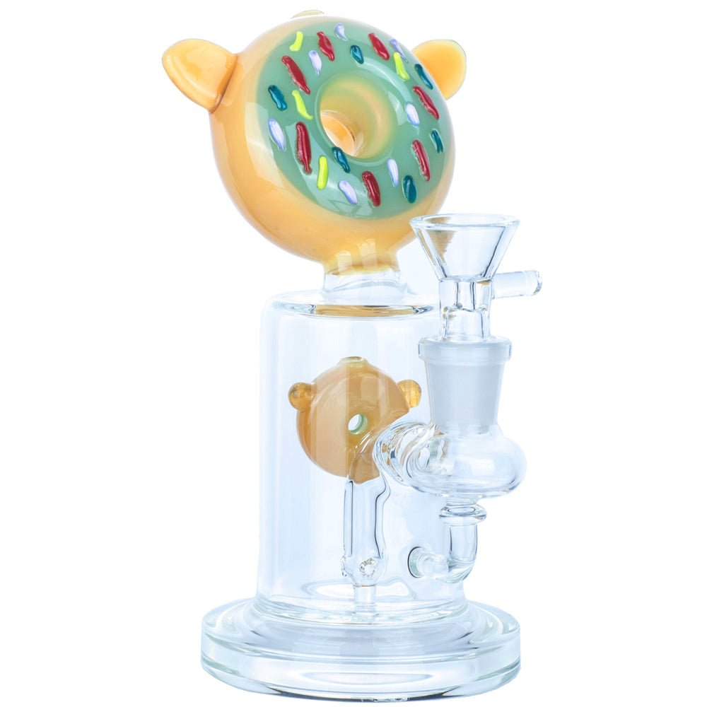 6.5" Donut Theme Dab Rig - Puffing Bird