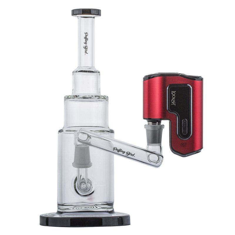 Downstem Inline Pyramid Bong w/ Lookah Q7 Electric Dab Nail - Puffing Bird