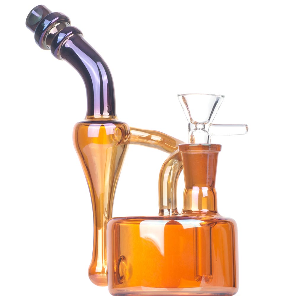 6" Dual Chamber Recycler Dab Rig - Puffing Bird