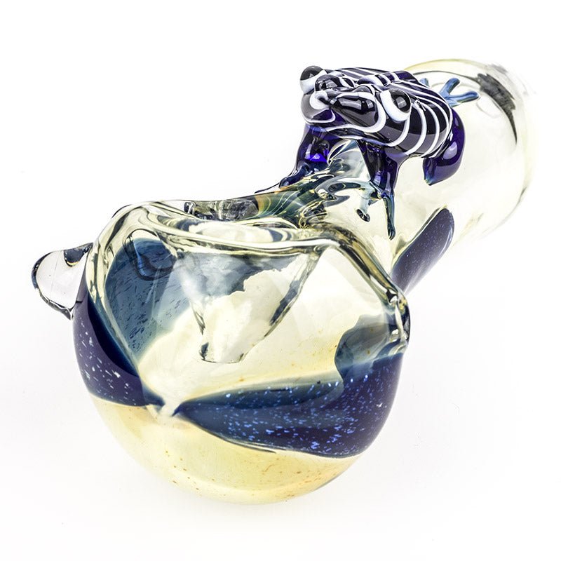 Frog Glass Heady Spoon Pipe - Puffing Bird