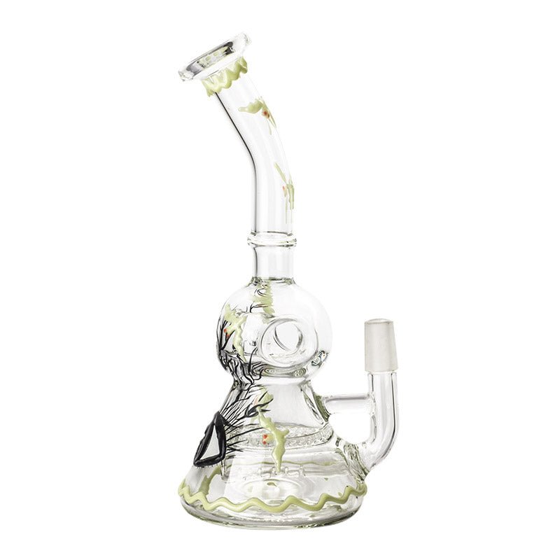 8" Honeycomb Dab Rig w/ Eye Pattern - Puffing Bird