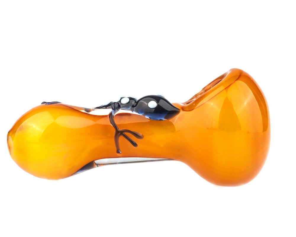 Gecko Themed Heady Spoon Pipe - Puffing Bird