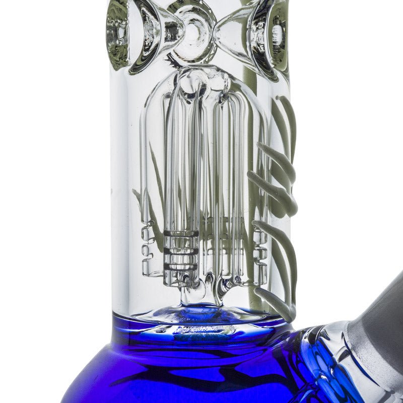 Glow-In-The-Dark Beaker Bong Set w/ Quartz Banger Carb Cap - Puffing Bird